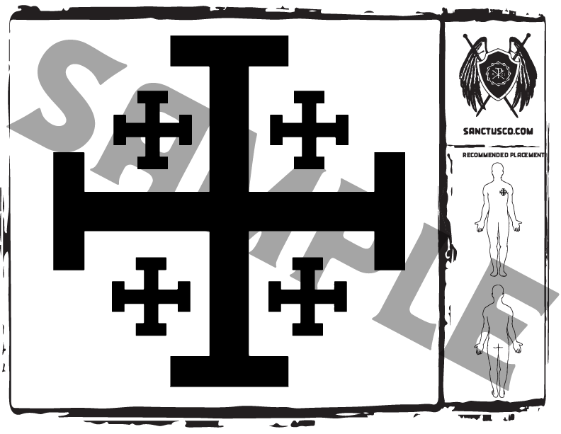 Jerusalem Cross Tattoo Design | Sanctus Co.