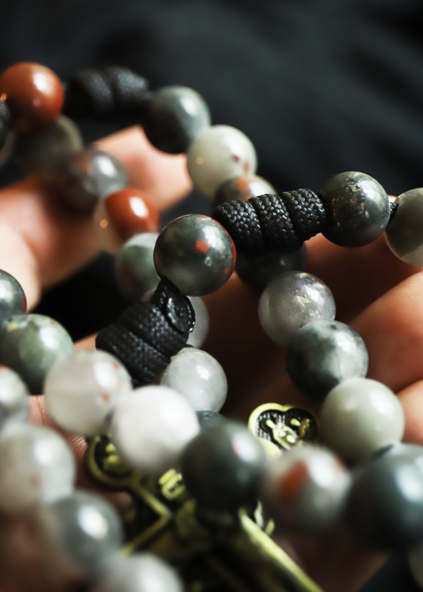 Bloodstone Rosary (XL) - Okaja Benefit Beads | Sanctus Co.